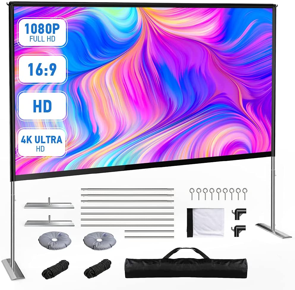 Projector Screens with Stand For Outdoor Use [2025]